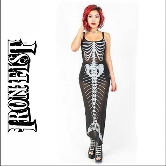 Iron Fist | Dresses | Iron Fist Bone Deep Mesh Maxi Dress | Poshmark